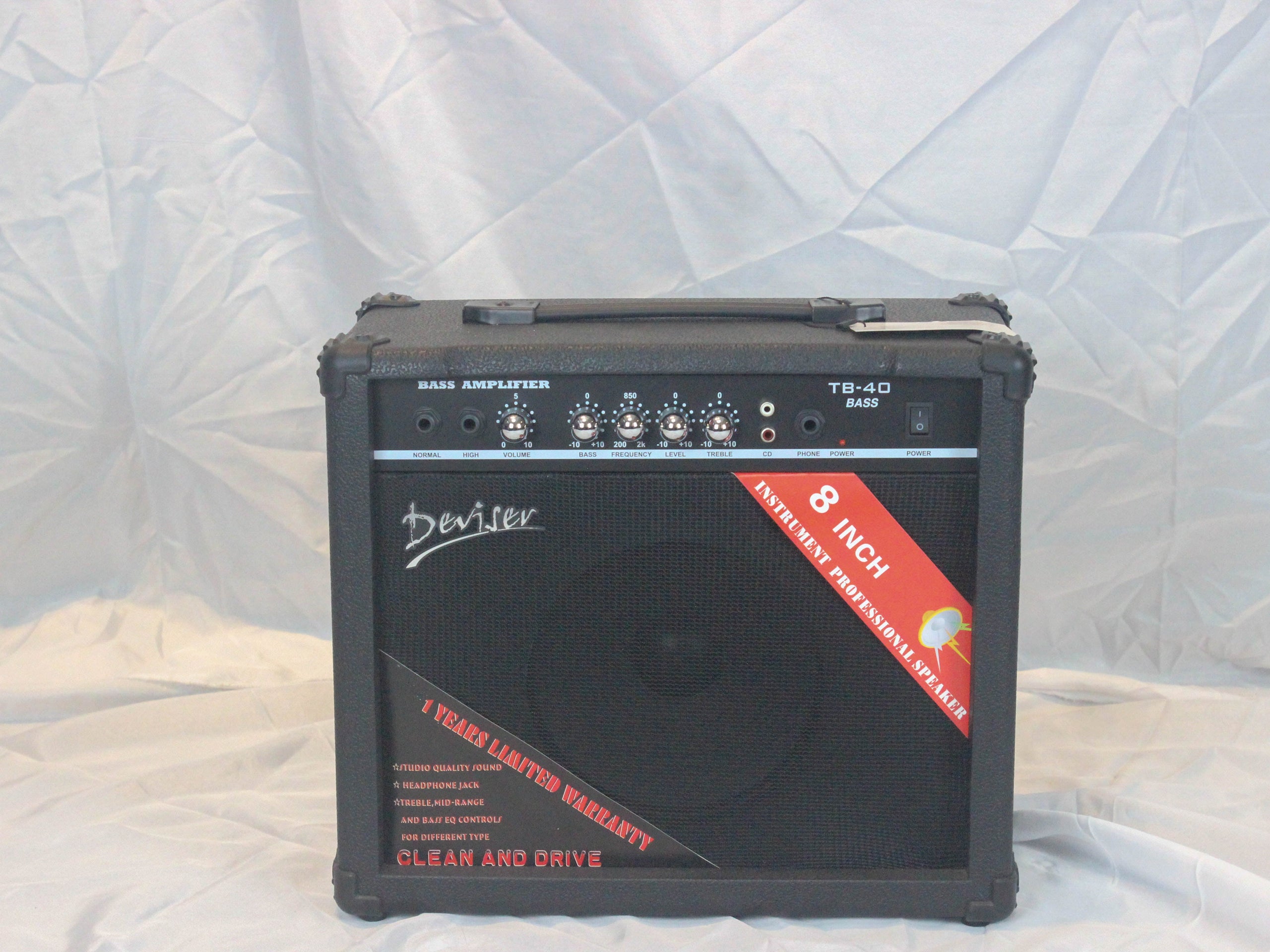 Deviser TB-40 Bass Amplifier - Black | PIMA GUITARS