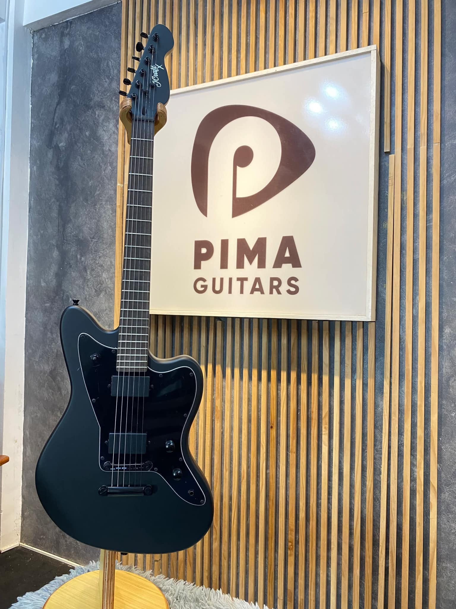 JCraft X Series JZX-1 Jazzmaster Electric Guitar - Black | PIMA GUITARS