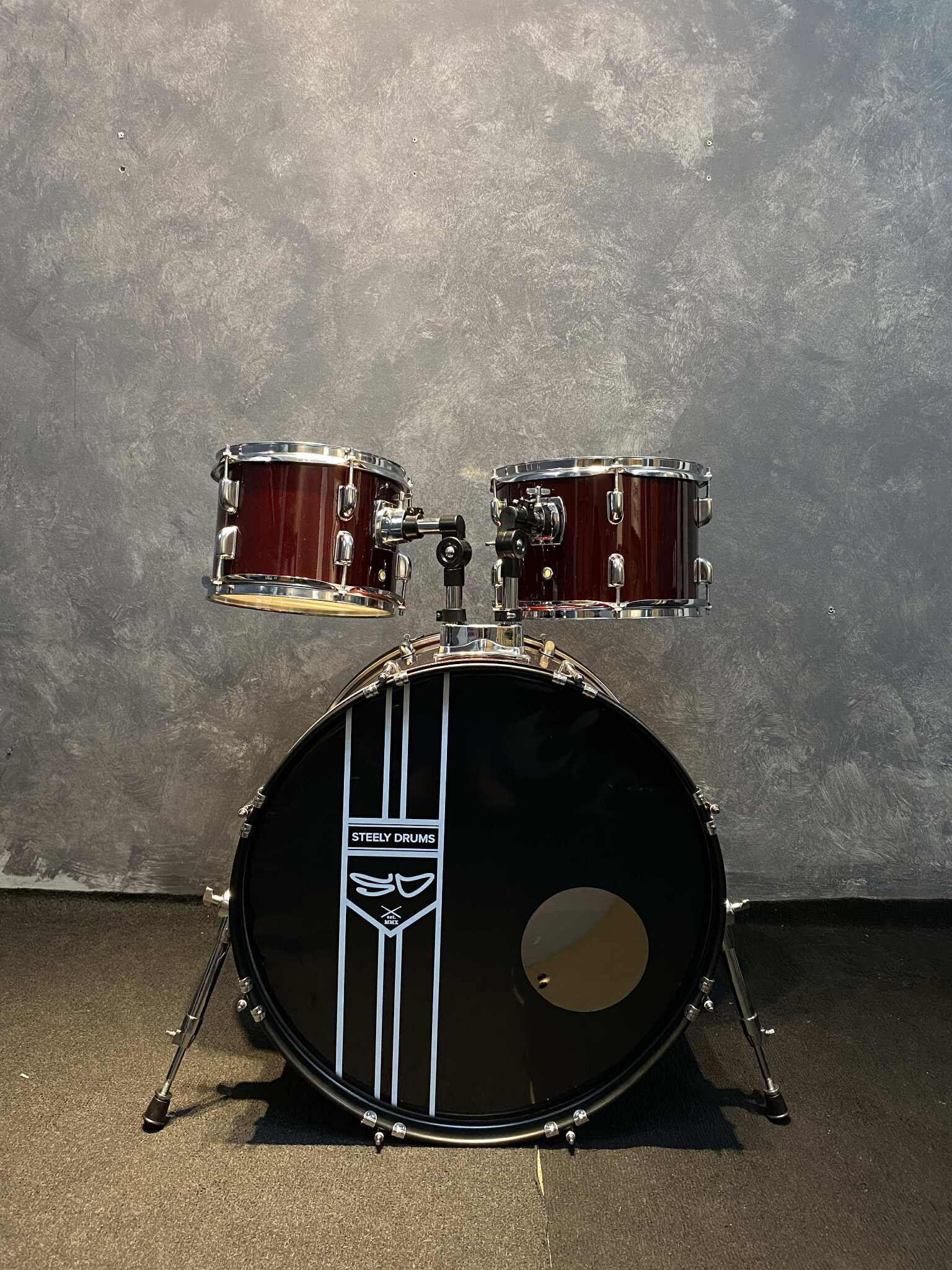 Steely Drums X-1 Series Drum Set - Wine Red | PIMA GUITARS